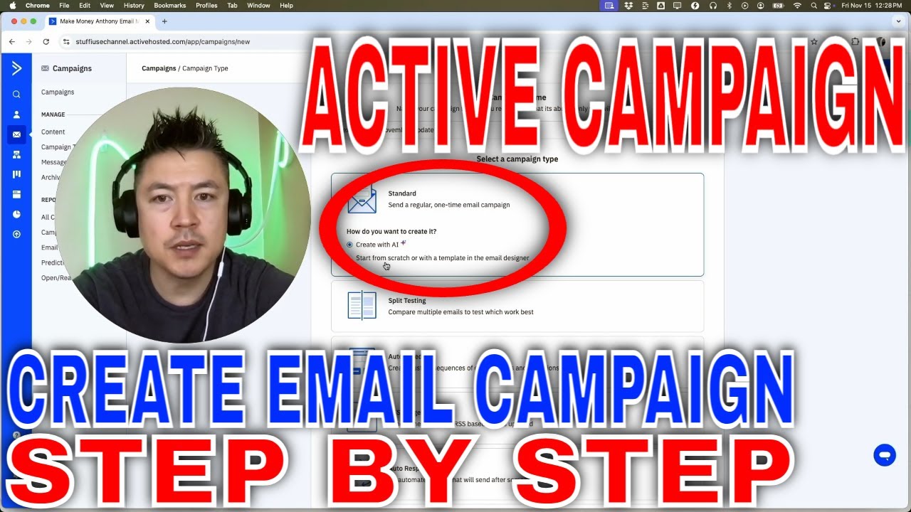 How To Create Email Campaign In Active Campaign 🔴 - YouTube