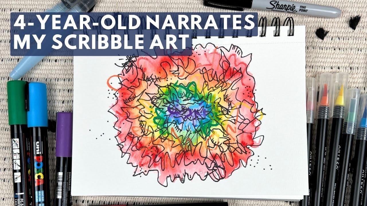 “You Can Create WHATEVER You Want!” | Rainbow Scribble Art Narrated by 4-Year-Old - YouTube