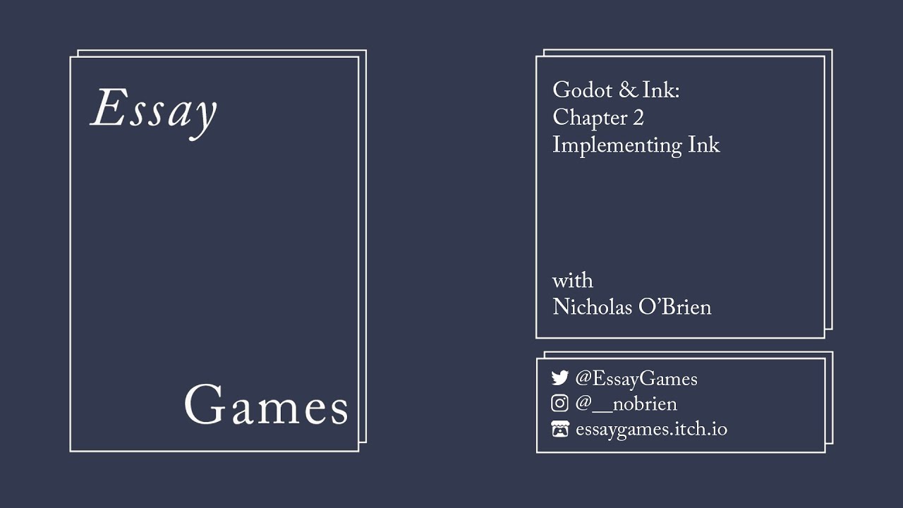 Godot & Ink: Chapter 2 — Implementing Ink - YouTube