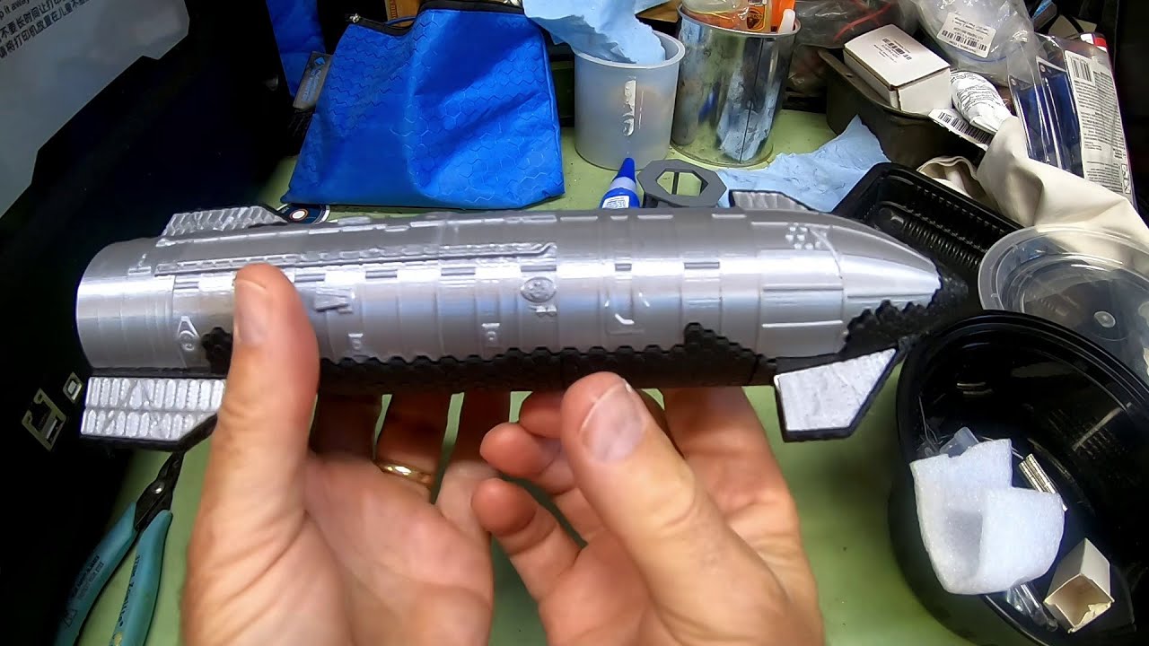 3d Printing & Assembly of a Complex Model: SpaceX Starship, Super Heavy ...