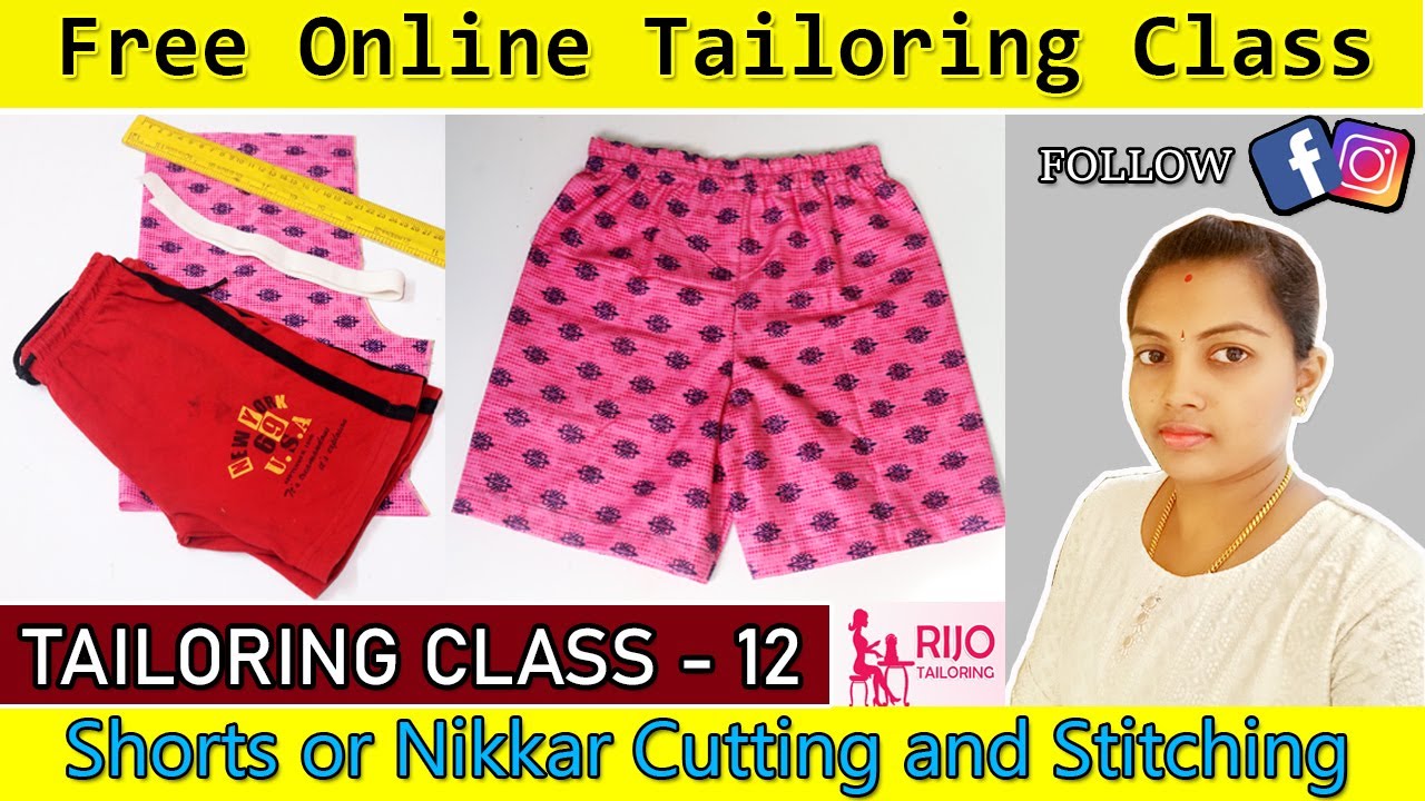 CLASS 12- Nikkar Cutting and Stitching | BASIC TAILORING CLASS | RIJO ...
