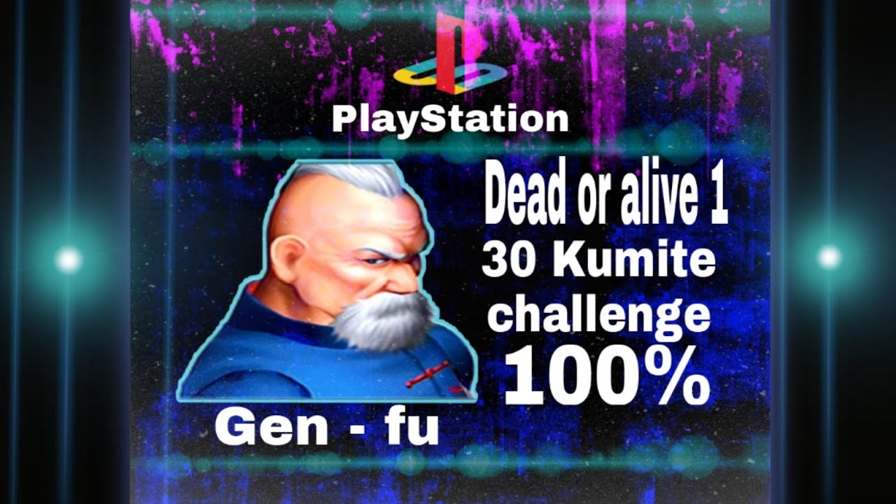 Dead or alive 1:PS1 (30 Kumite challenge 100%) gen-fu - YouTube
