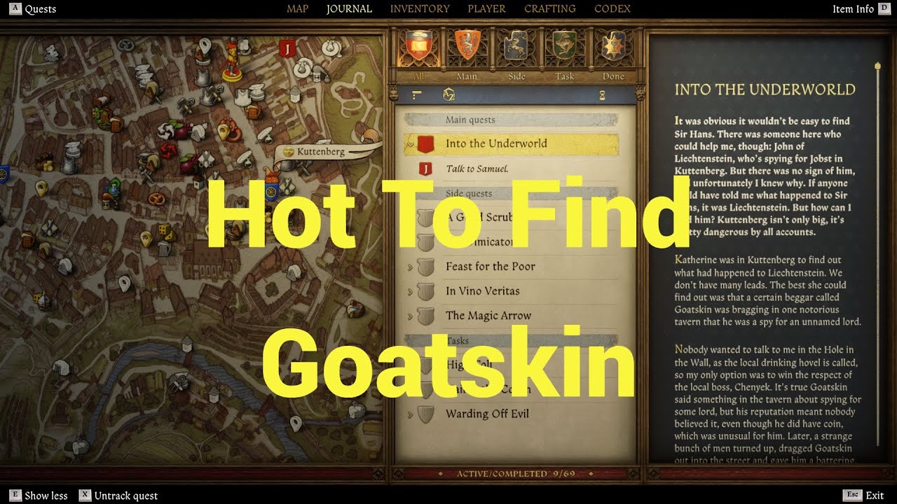 Kingdom Come Deliverance 2 How To Find Goatskin (Into the Underworld ...