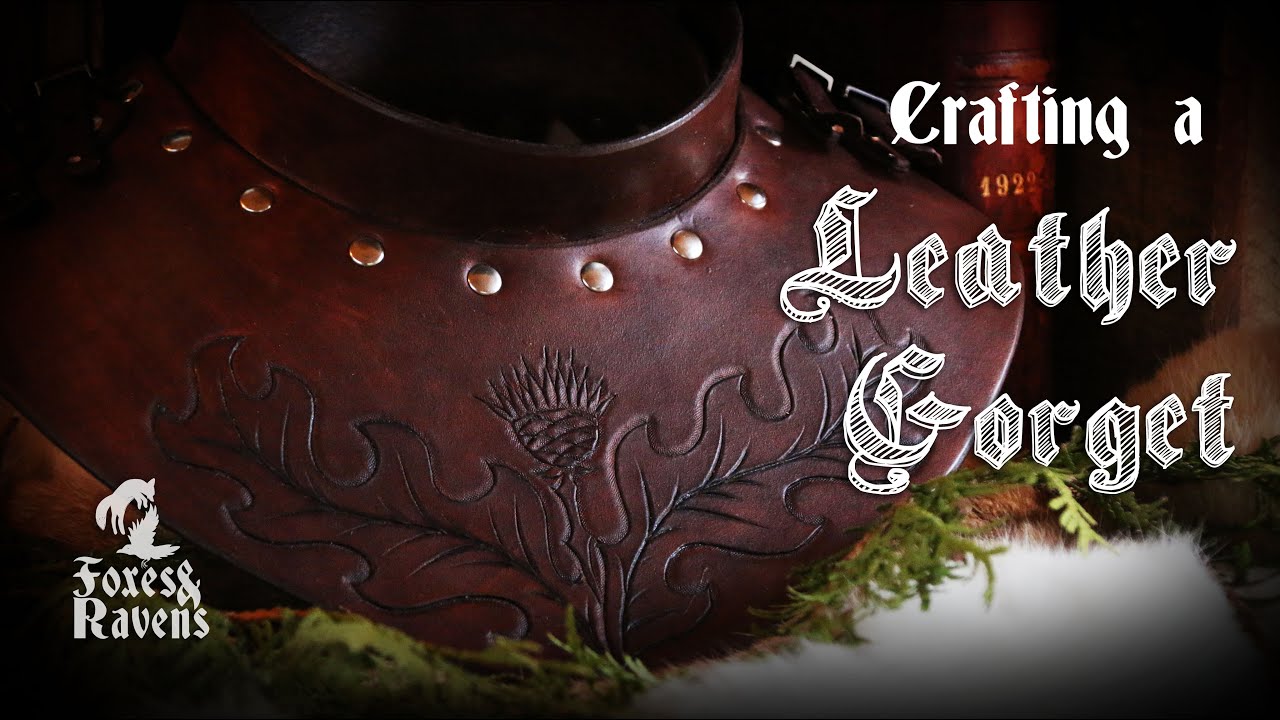Crafting a Leather Gorget - YouTube