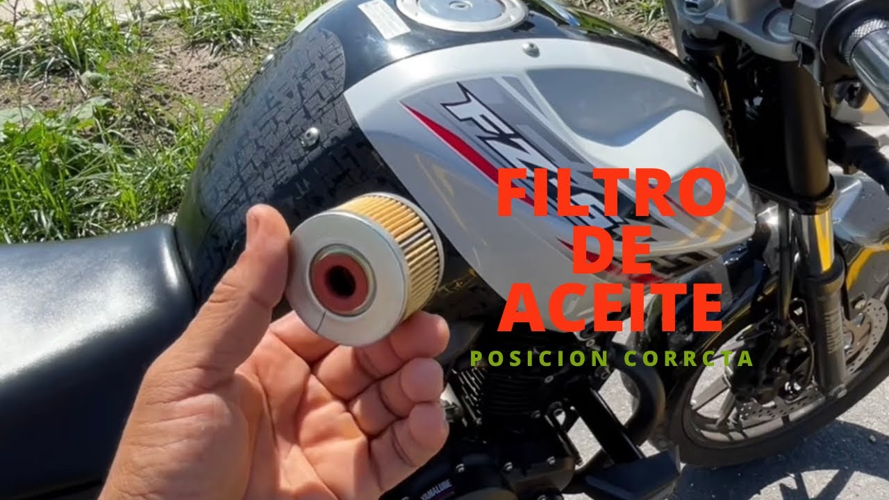 Como es la posición correcta de un filtro de aceite de una motocicleta ...