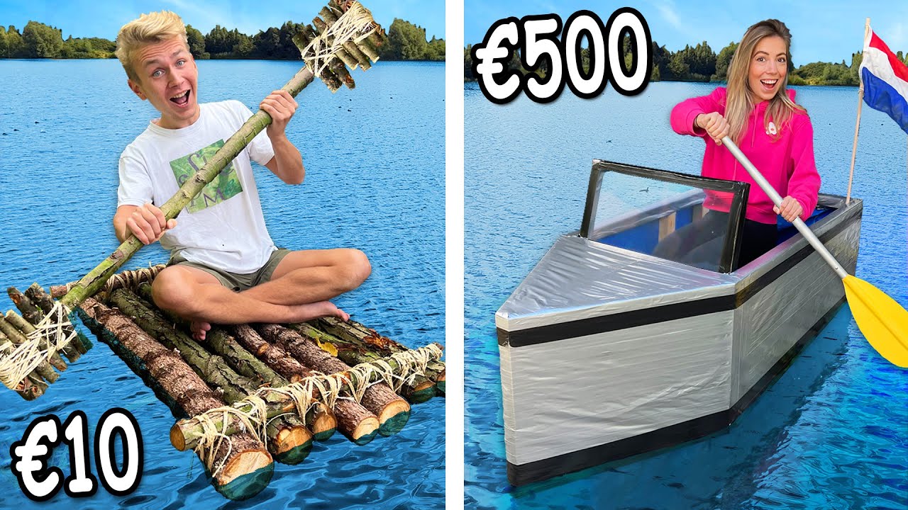 €10 vs €500 Boot Bouwen Met Vriendin! - YouTube