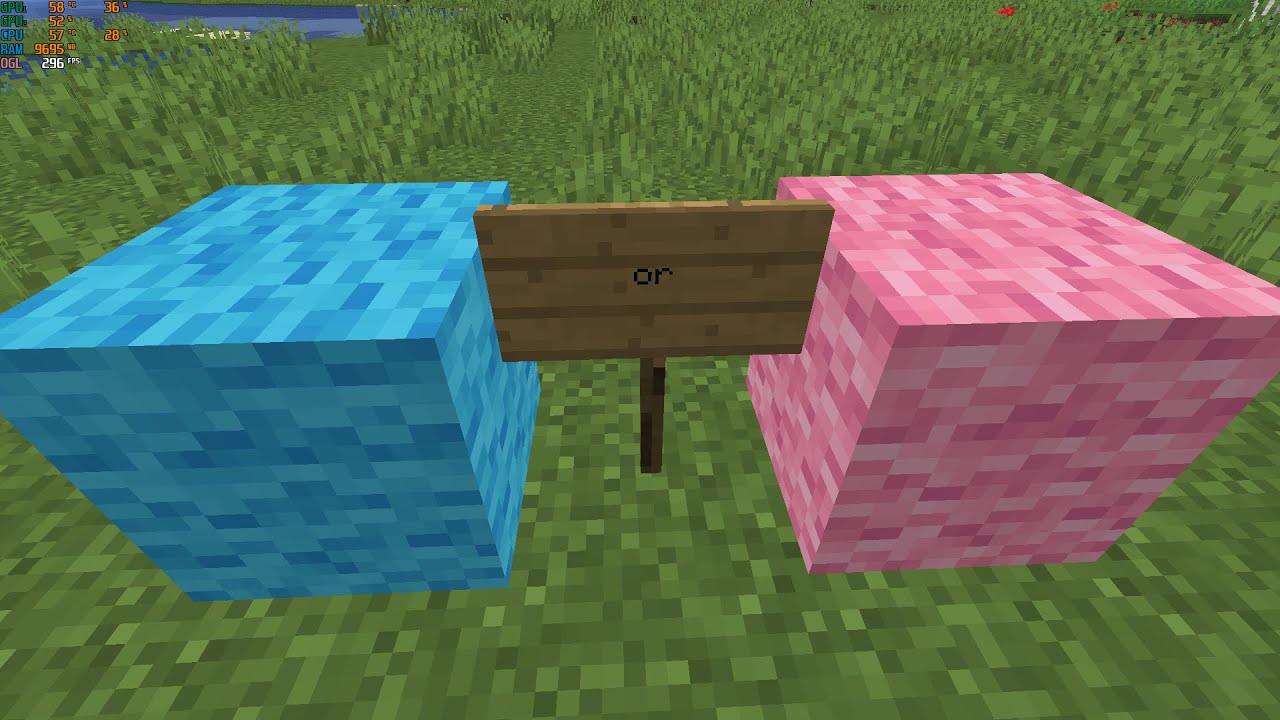 i made a gender reveal party in minecraft.. - YouTube