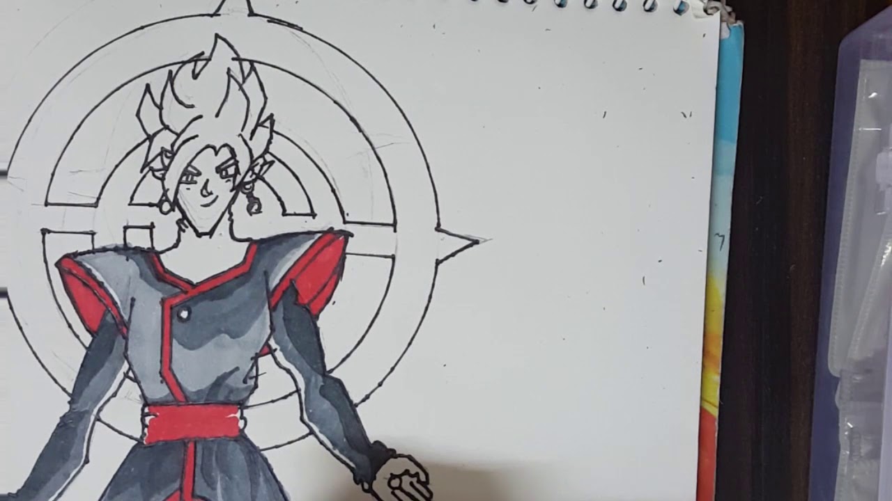 how to draw fused zamasu - YouTube