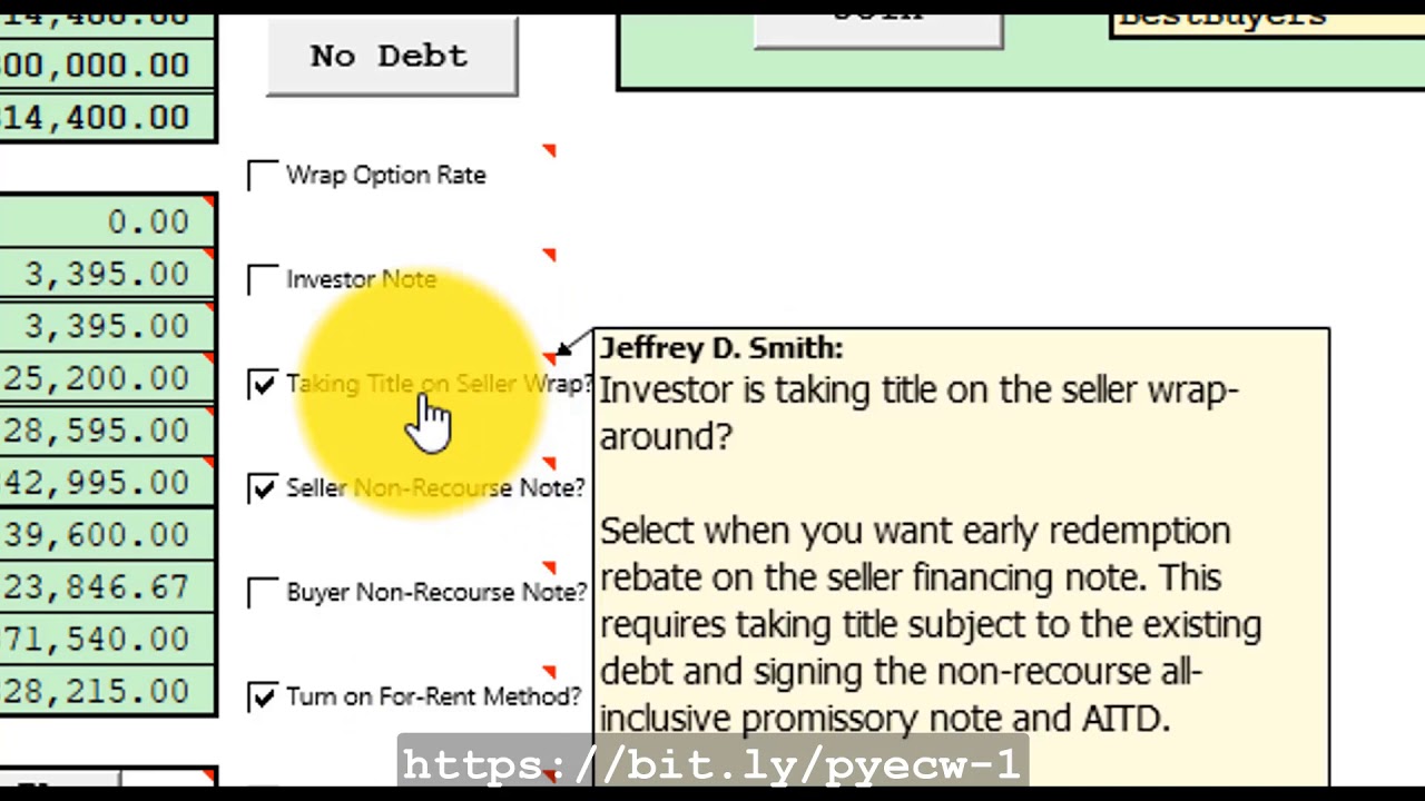 For-Rent Method CLOTWA Spreadsheet Example - YouTube