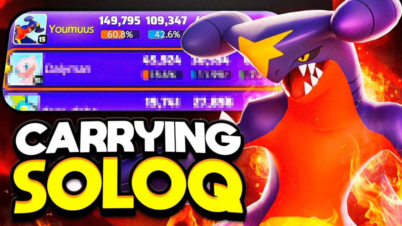 #1 GARCHOMP SHOWS U HOW TO CARRY EVERY GAME OF SOLO Q ! GARCHOMP BEST ...