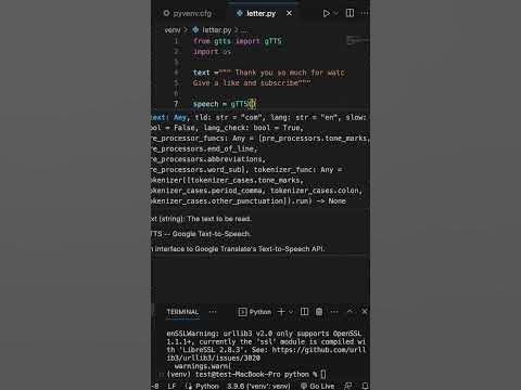 Python convert any text to speech - YouTube