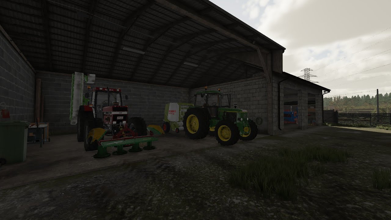 #FS22#33 map Dzika Dolina/La baloți de fâneață și iarbă-semănăm porumb ...