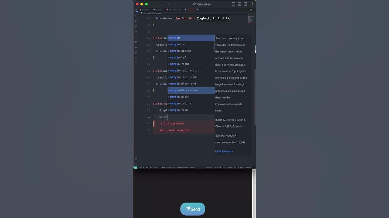 Creating Beautiful Button With Animation Using Html And Css Programming Html Htmlcssjavascript