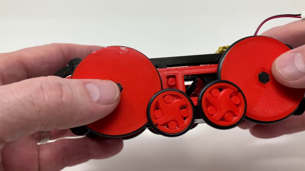 3D Printed One Way Wheel on the Transformer 3 Mechanism. - YouTube
