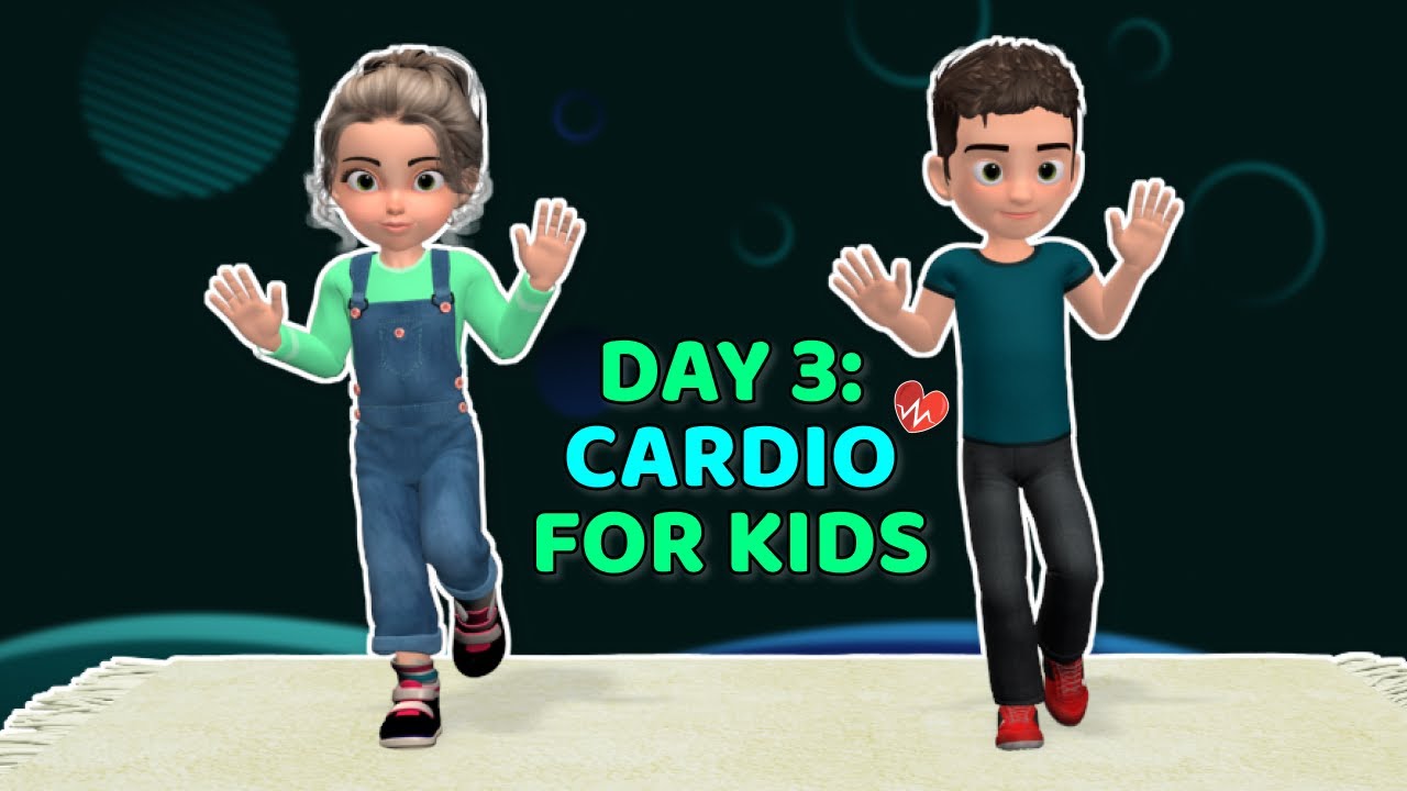 DAY 3 OF 3 WORKOUT PLAN FOR KIDS: BEST CARDIO EXERCISES - YouTube