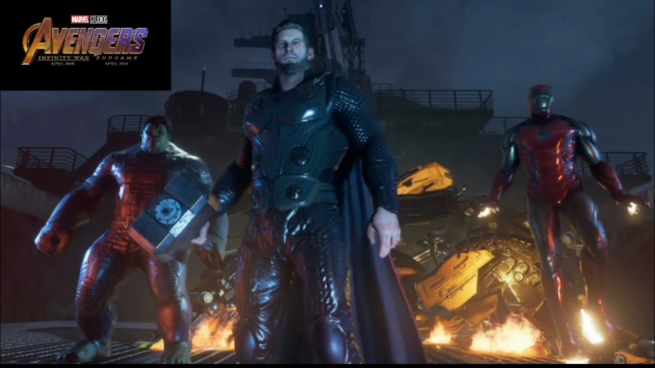 Marvel’s Avengers: Infinity War/Endgame Thor saves the Avengers & argue ...