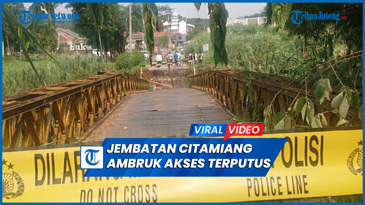 Detik-detik Jembatan Citamiang Ambruk Warga Harus Memutar 16 Km - YouTube