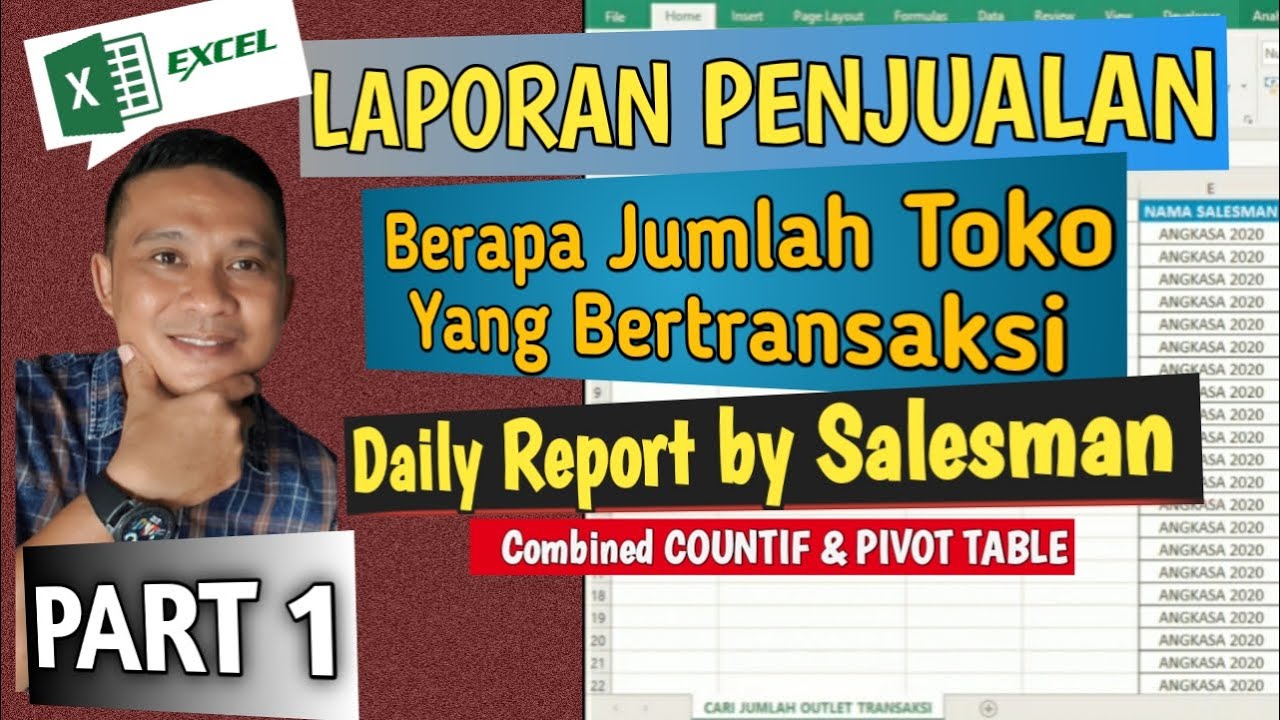 FUNGSI COUNTIF DAN PIVOT TABLE MS. EXCEL - CARA PIVOT TABLE PADA EXCEL ...