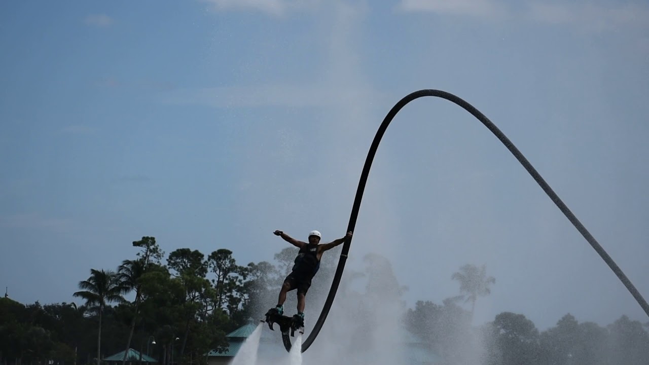 Bruce Haglund Hydroflight athlete age 66 - YouTube