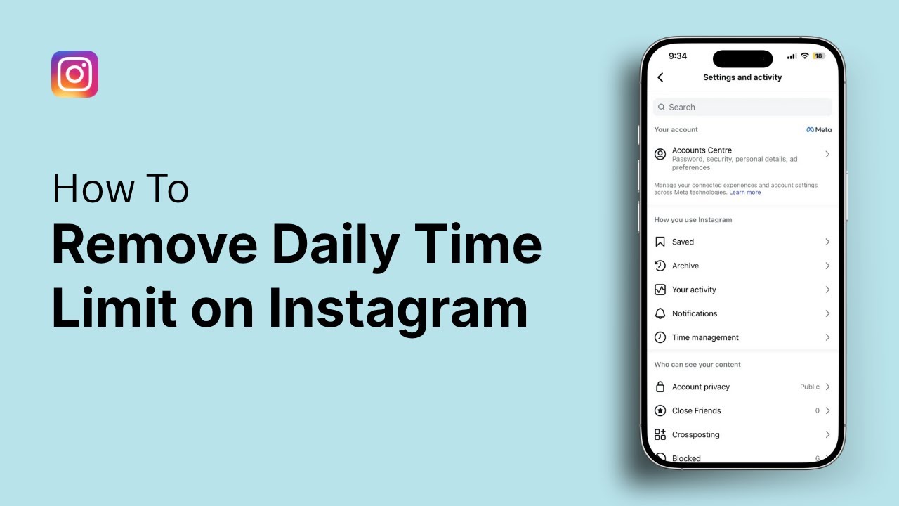 How to Remove Daily Time Limit on Instagram - YouTube