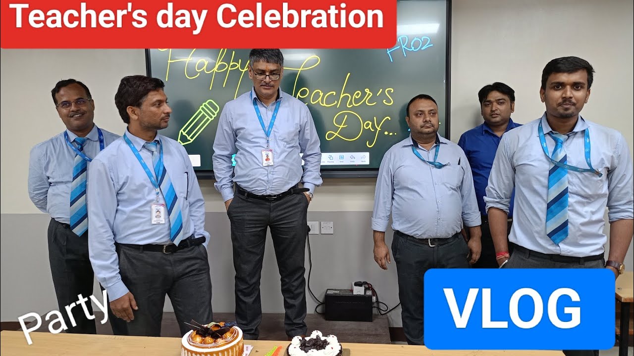 Teacher's day Celebration at Aakash Institute Bhagalpur.VLOG.Full party ...