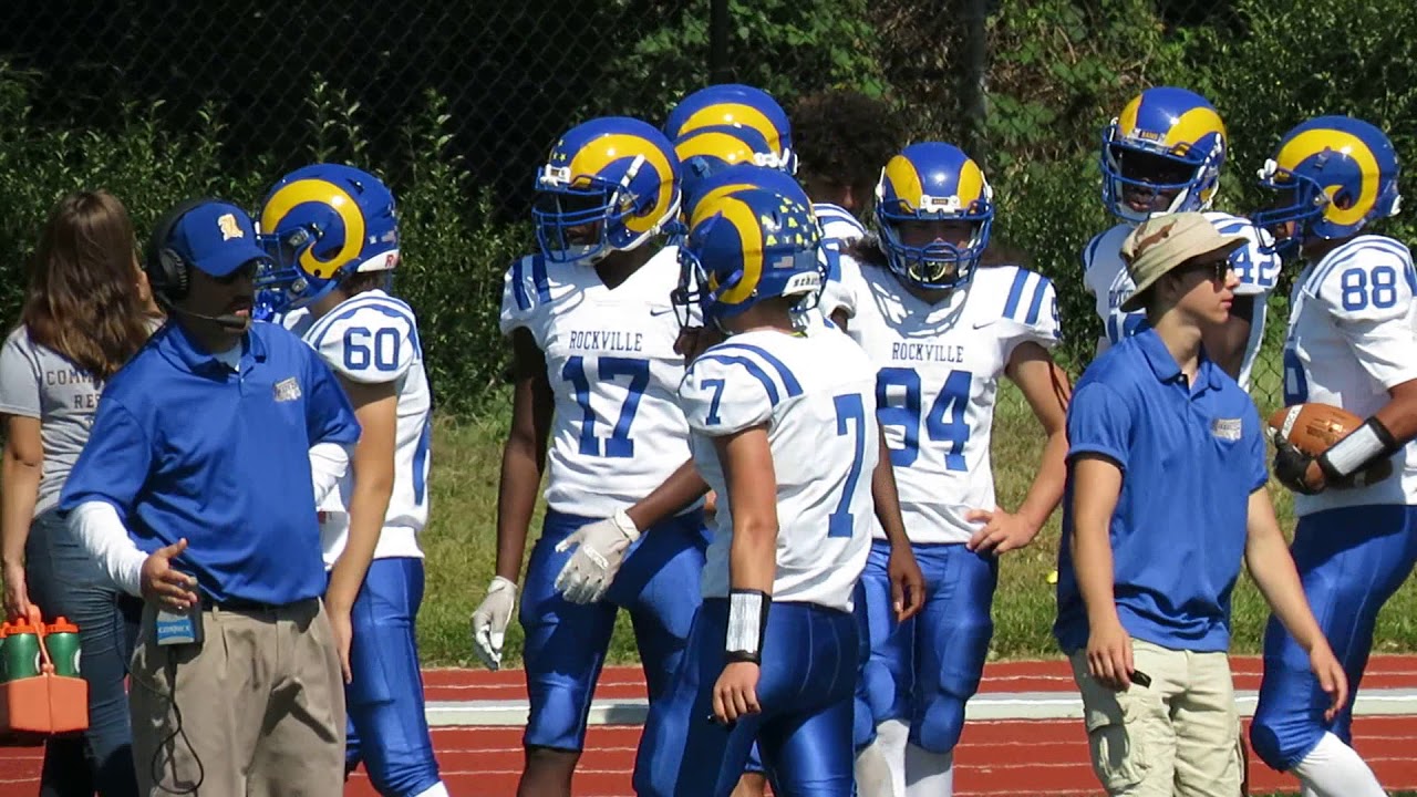 Rockville Rams Football Highlights vs Old Saybrook-Westbrook Rams ...