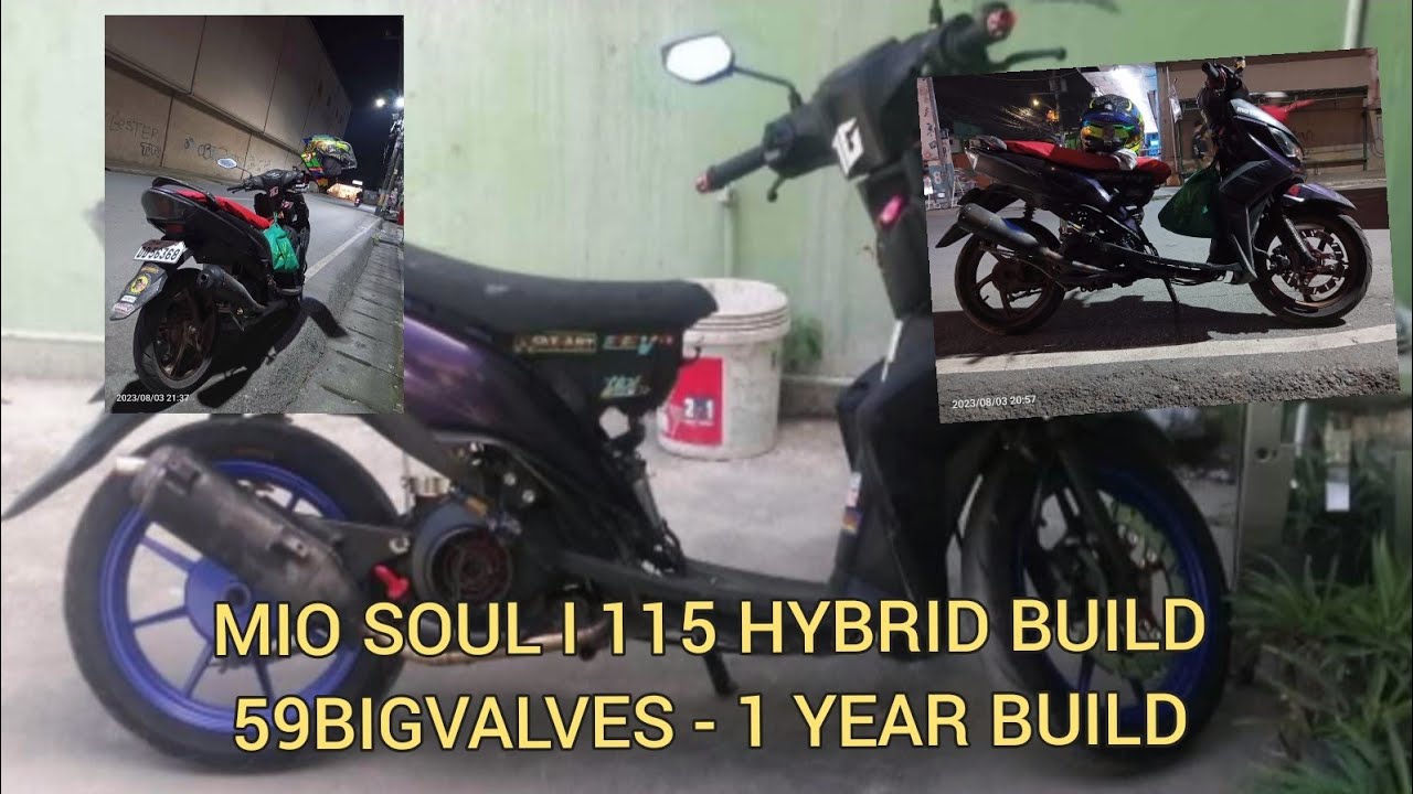 MIO SOUL I 115 HYBRID 59 BIG VALVES 1YEAR BUILD PART 2 - YouTube