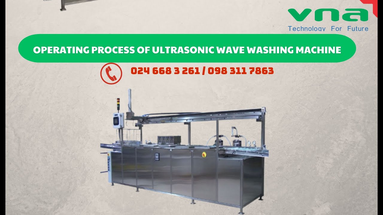 Operating process of ultrasonic wave washing machine - YouTube