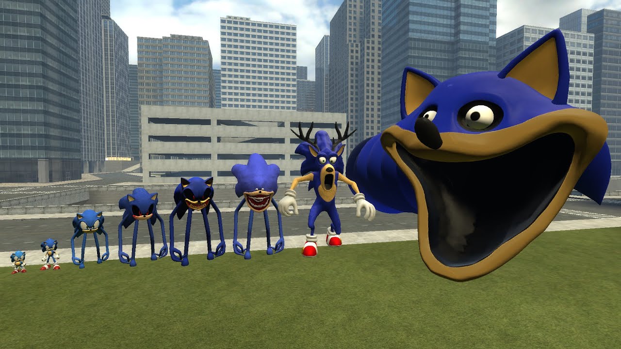 EVOLUTION OF NEW ROBLOX HUNGRY SONIC WORM & INNYUME SMILEY'S AND SHIN ...