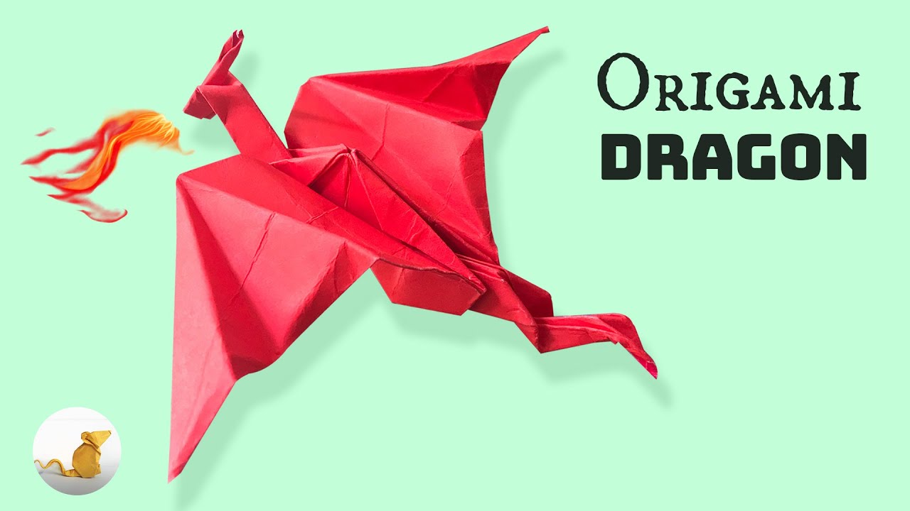 Simple Paper Dragon , How To Make Dragon Origami Easy - YouTube
