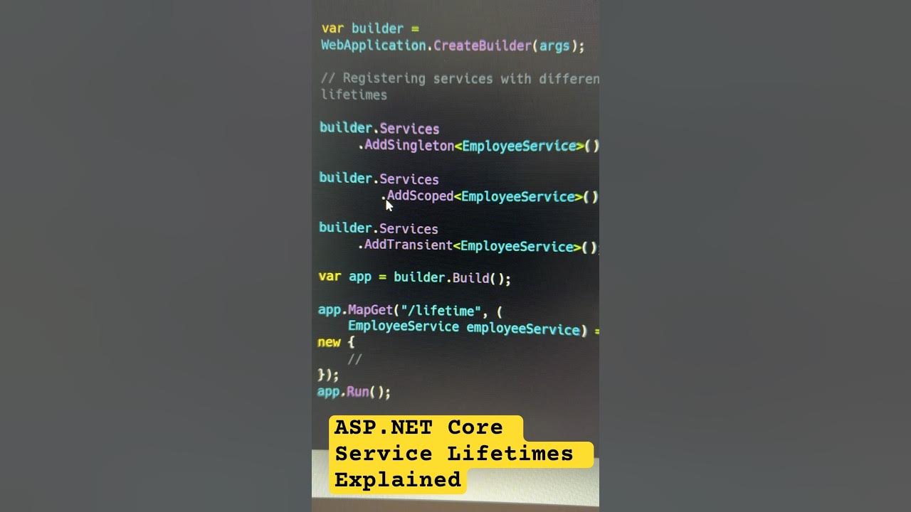 ASP.NET Core Service Lifetimes Explained #shorts - YouTube