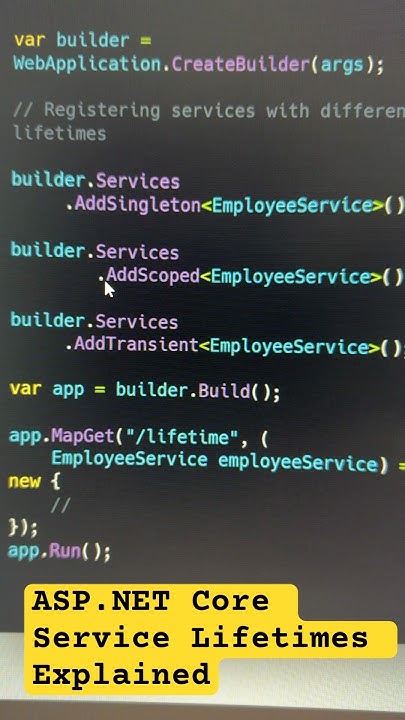 ASP.NET Core Service Lifetimes Explained #shorts - YouTube