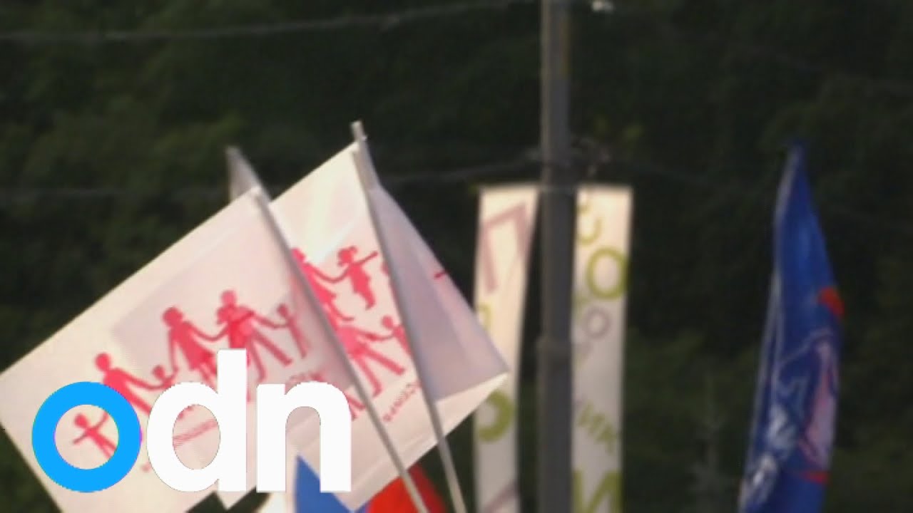Russia flies 'straight flag' against 'gay fever' - YouTube