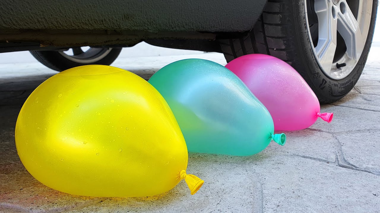 Experiment !! CAR vs WATER BALLOONS - YouTube