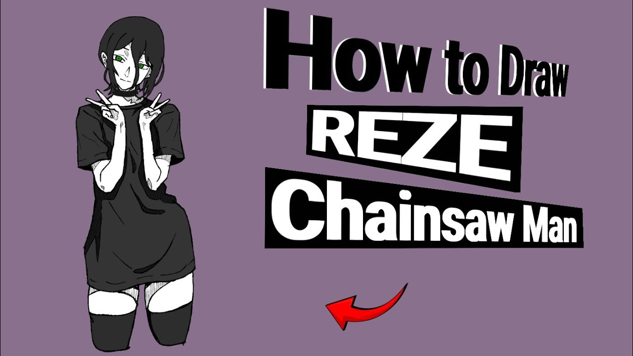 How to Draw Reze From Chainsaw Man || Easy Figure Drawing Digital Art ...