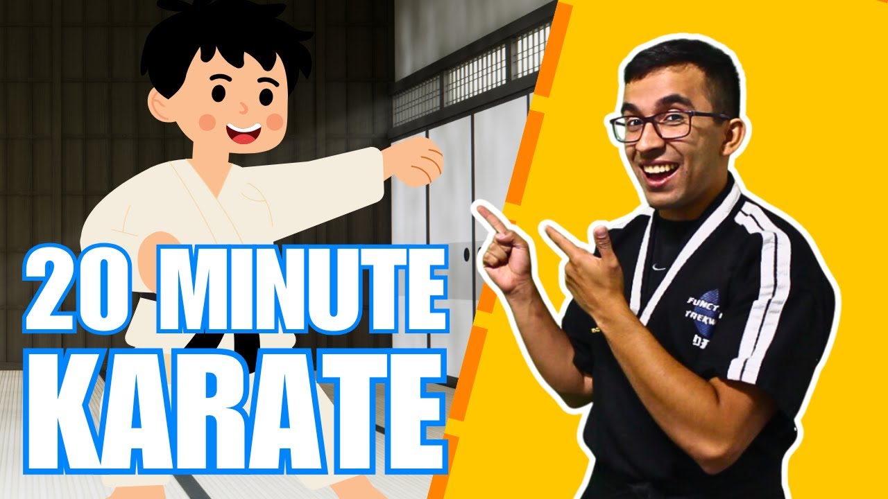 20 Minute Karate Lesson For Kids | Learn Triangle Step | Dojo Go - YouTube