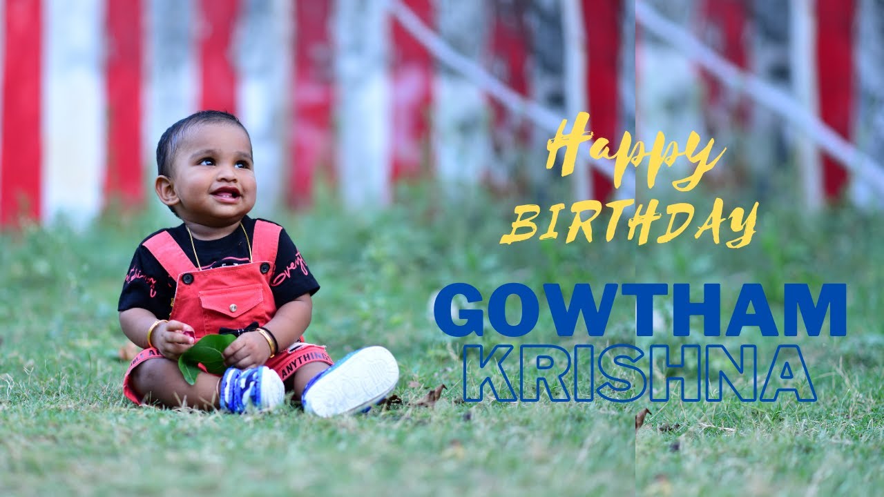 First Birthday Video Song | Gowtham Krishna | RAMG Natural Photography ...