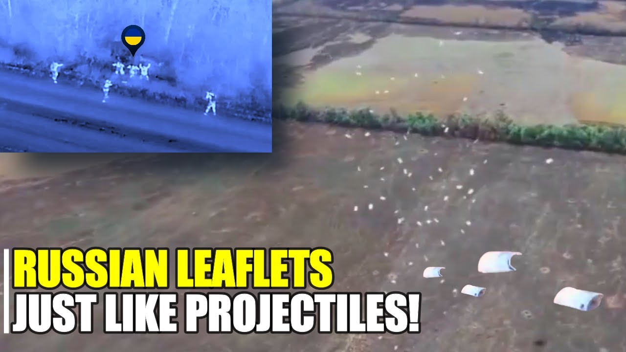 Russia drops leaflets to urge Ukrainian troops in Novoukrainka to ...