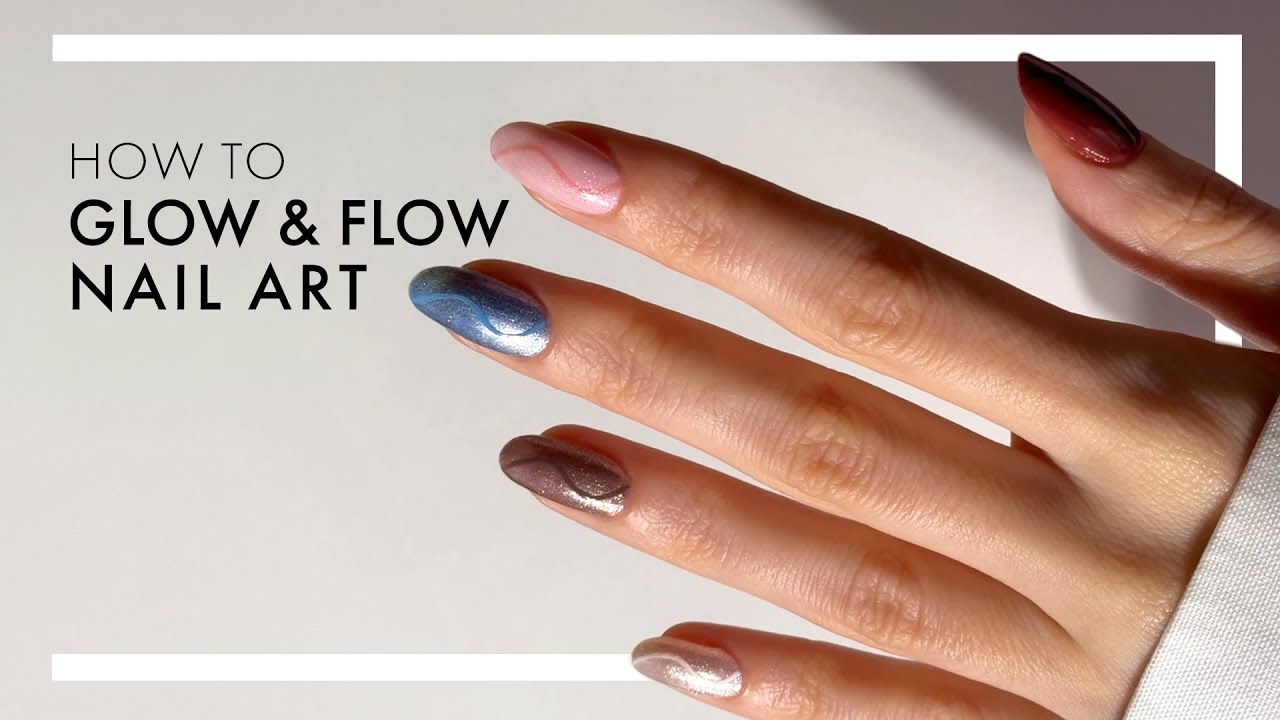 ANNY | HOW TO Glow and Flow Nail Art - YouTube