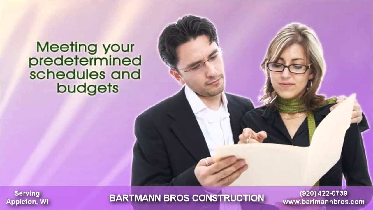 BARTMANN BROS CONSTRUCTION - Home improvement contractor in Appleton,WI - YouTube