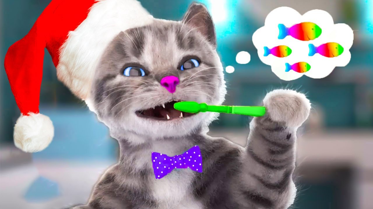 CHRISTMAS LITTLE KITTEN SCHOOL AND FRIENDS - LEARNING CARTOON GAME FOR ...