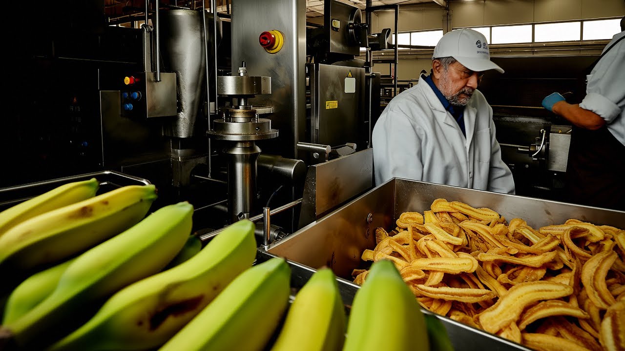 High-Speed Plantain Chips Production Line – From Raw to Crispy!🍌 - YouTube