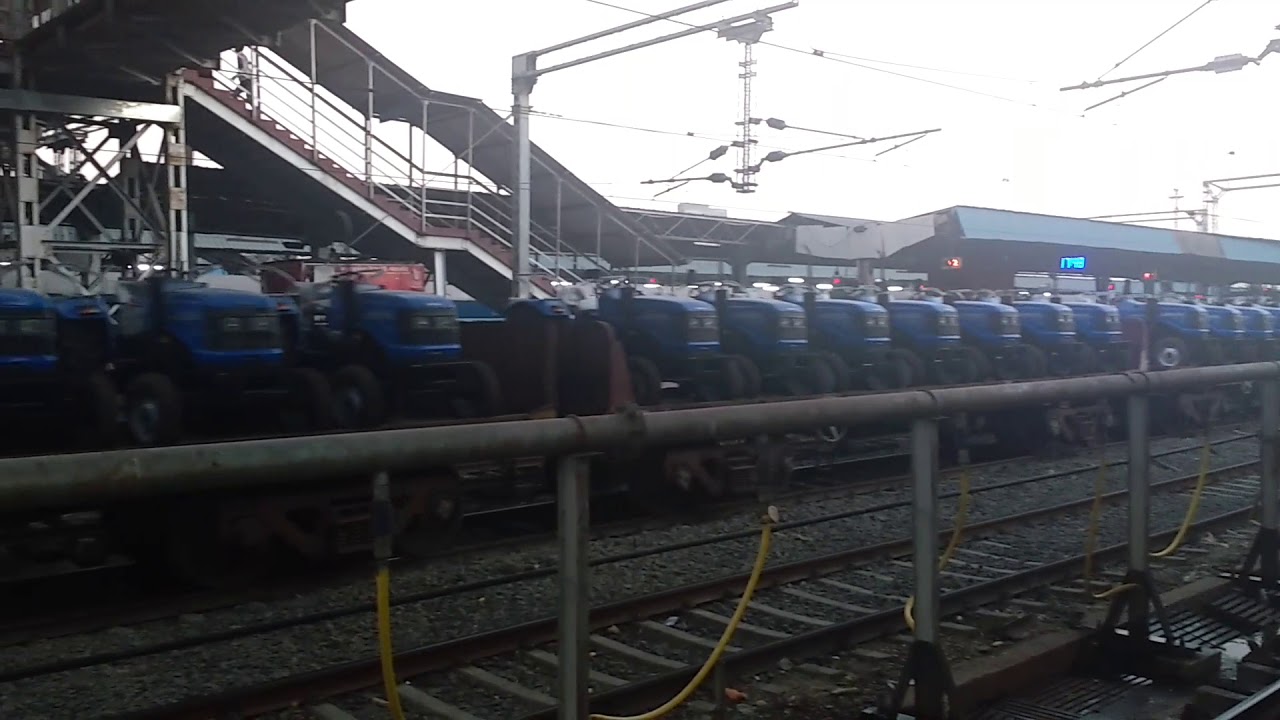 Tractor transportation on Train - YouTube