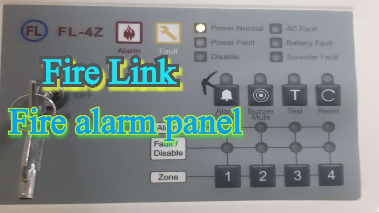 how to operate Fire link fire alarm panel in hindi urdu language - YouTube