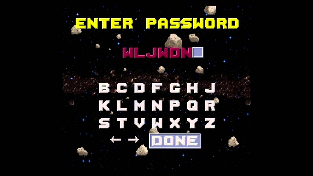 SNES Super Star Wars The Empire Strikes Back Password Easy Stage 10 ...