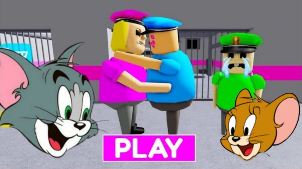 TOM AND JERRY PLAYING Police Family Escape (SCARY OBBY) #roblox # ...
