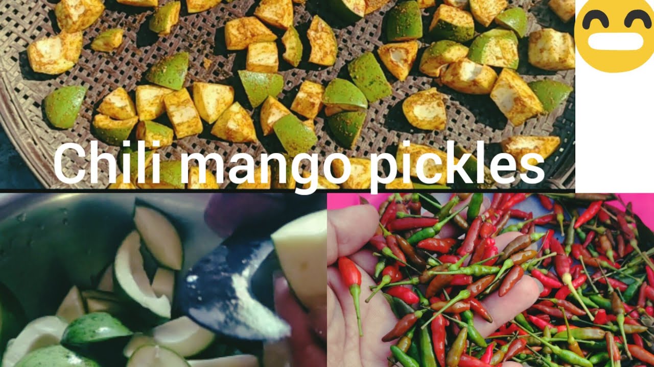 Mango and chili🌶 pickles 🤗 - YouTube