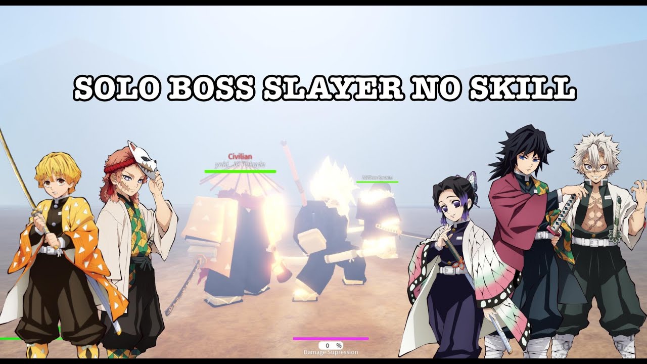 Project Slayers solo all boss slayer World 1 NO skill - YouTube