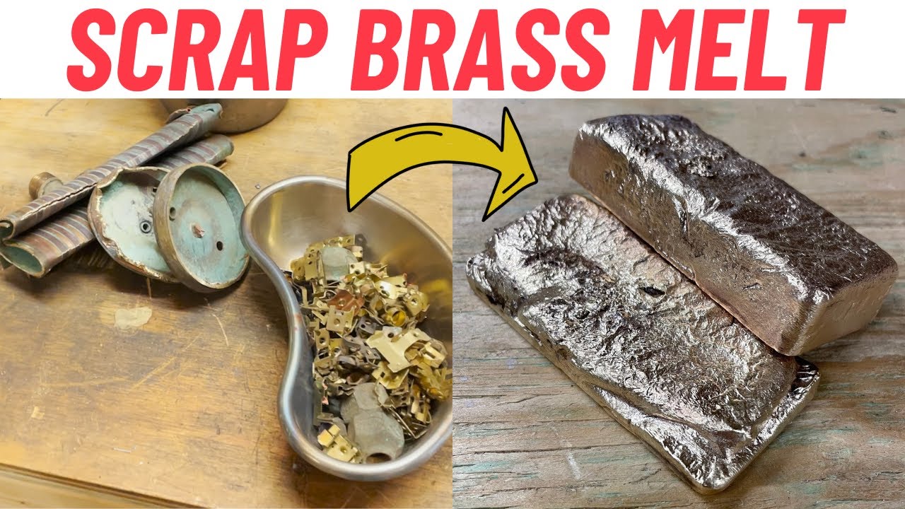 Scrap Brass Melt - First Brass In the Furnace - ASMR Metal Melting ...