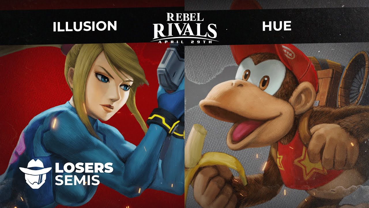 IllusioN (Zero Suit Samus) vs Hue (Diddy Kong) | Losers Semis | Rebel ...